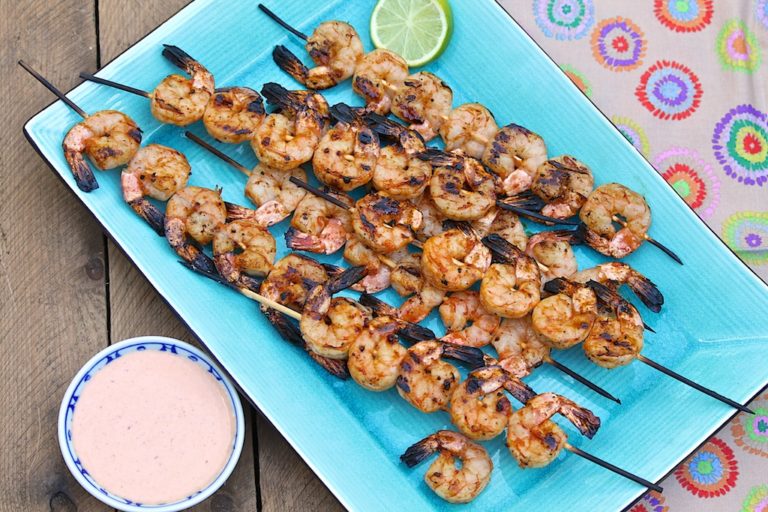 Grilled Apricot Shrimp with Harissa Aioli – The Fountain Avenue Kitchen