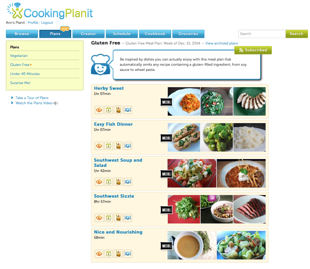 Meal Plans by Cooking Planit ...plus a giveaway and a free trial – The ...