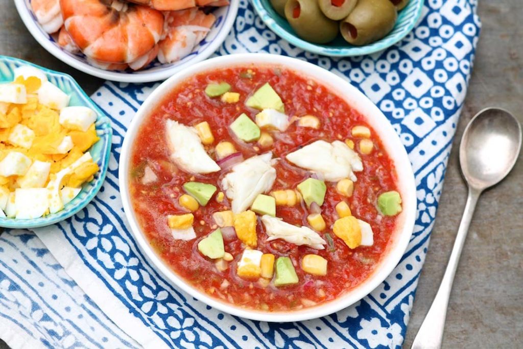 Classic Gazpacho (A toppings bar makes it a meal－or a party!) – The ...