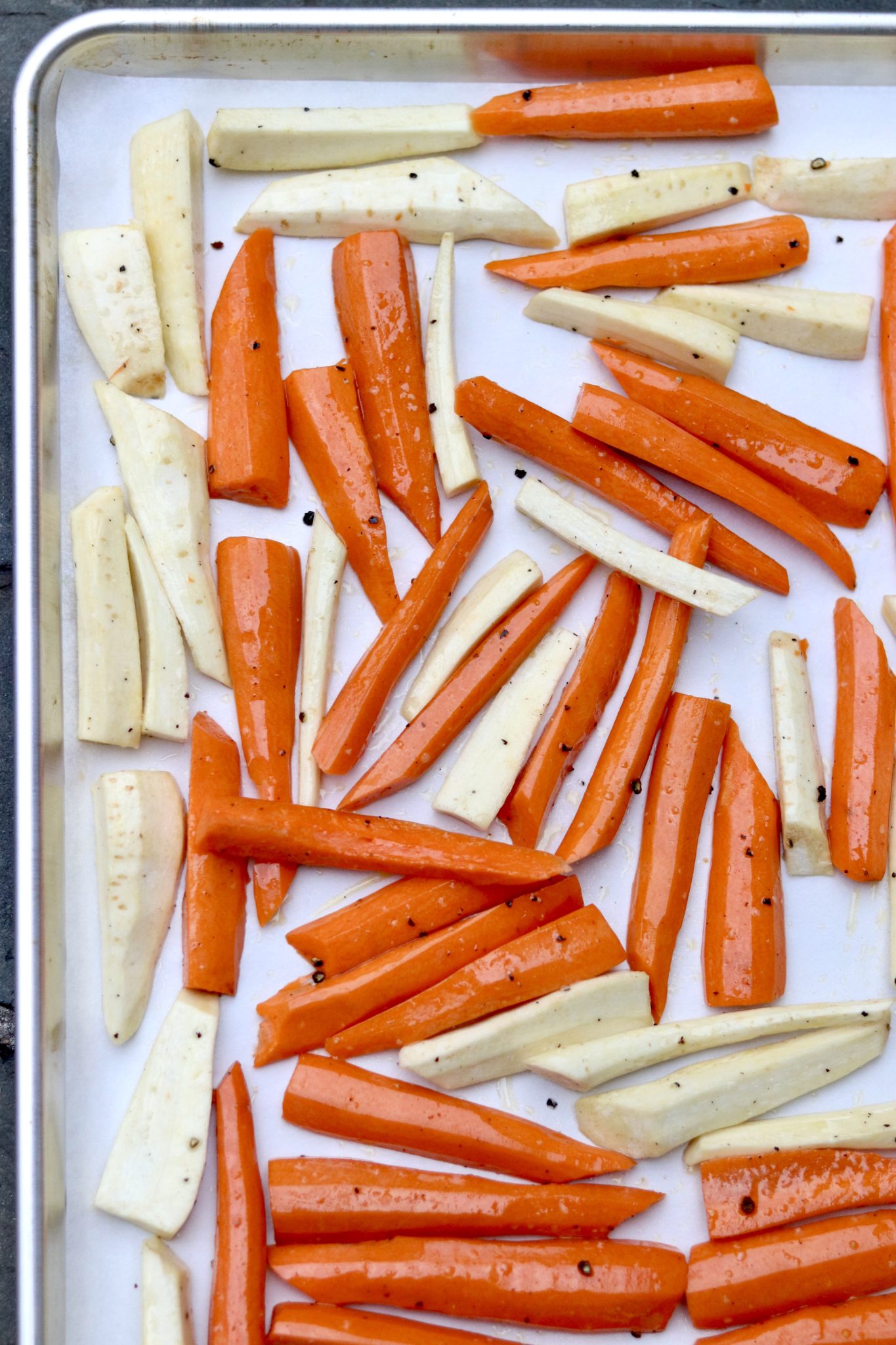 Roasted Carrots & Parsnips with Balsamic Honey Glaze (or just carrots ...