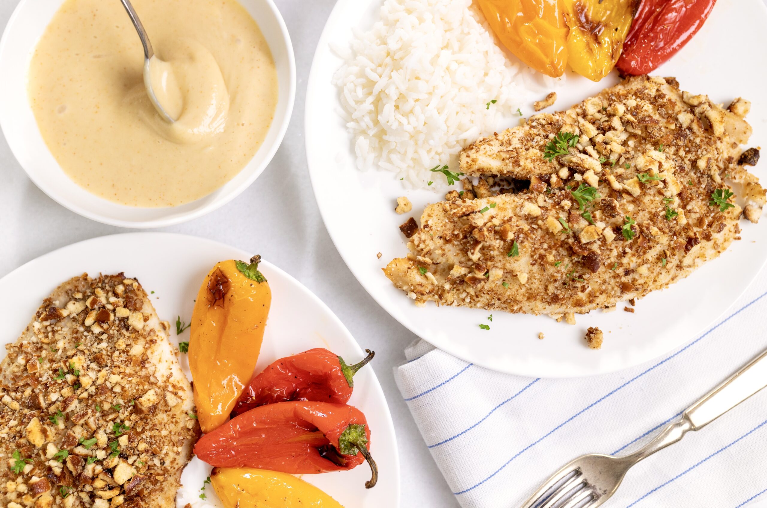 Pretzel Fish with Honey Mustard Sauce - Fountain Avenue Kitchen